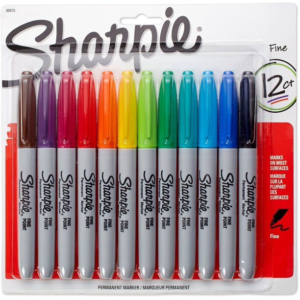 Sharpie Fine Tip Markers Assorted 12pk | Delta College Bookstore